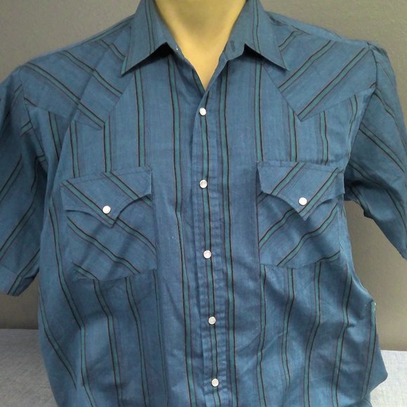 Ely Cattleman | Shirts | Vintage Ely Plains Western Pearl Snap Short ...